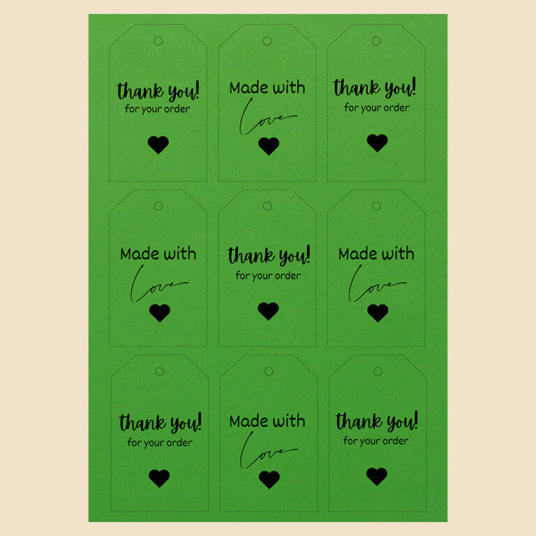 Printable Colored Sticker Paper (Green) | YESION FACTORY