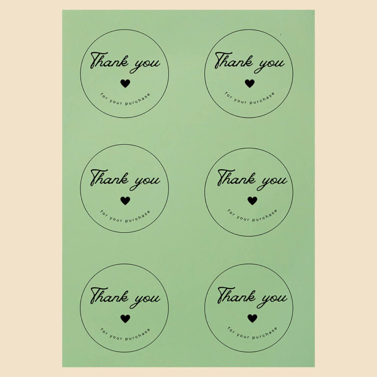 Printable Colored Sticker Paper (Light Green) | YESION FACTORY
